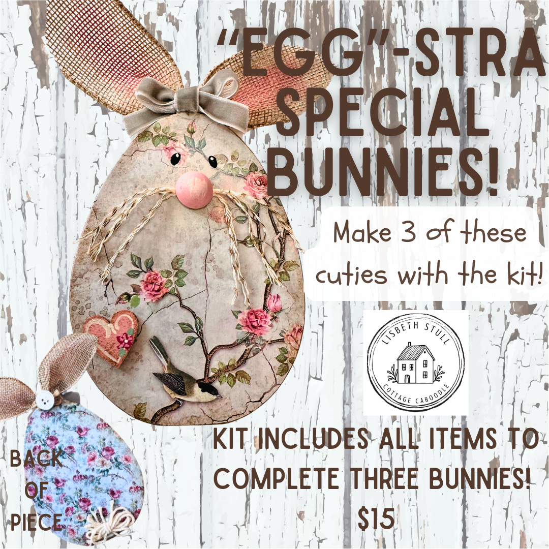 Egg-stra Special Bunny Kit | Cottage Caboodle - Lisbeth Stull