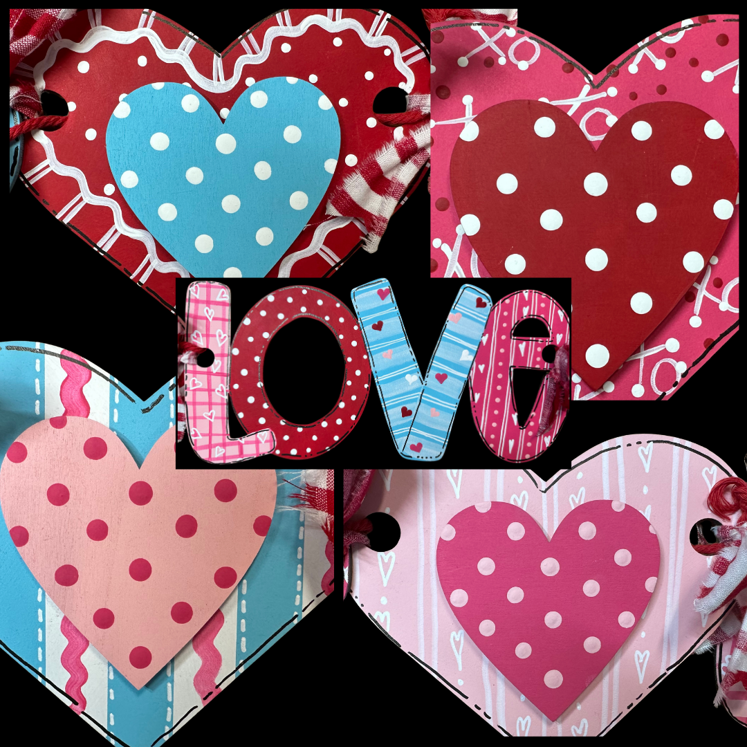 Valentine's Day Banner | Cottage Caboodle - Lisbeth Stull