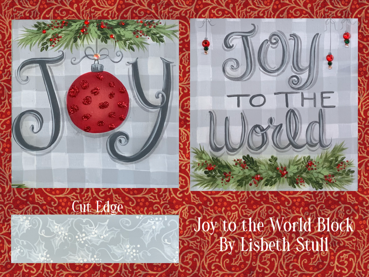 ePacket Joy to the World Block | Cottage Caboodle - Lisbeth Stull